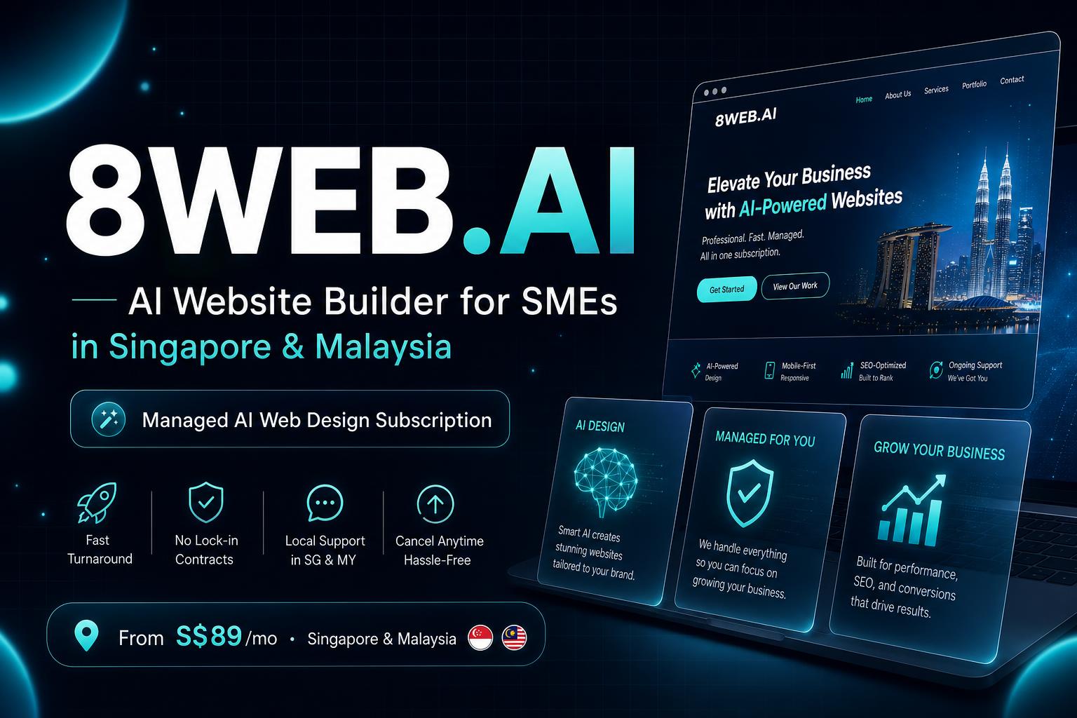 Managed AI Web Design Singapore | 8WEB.AI